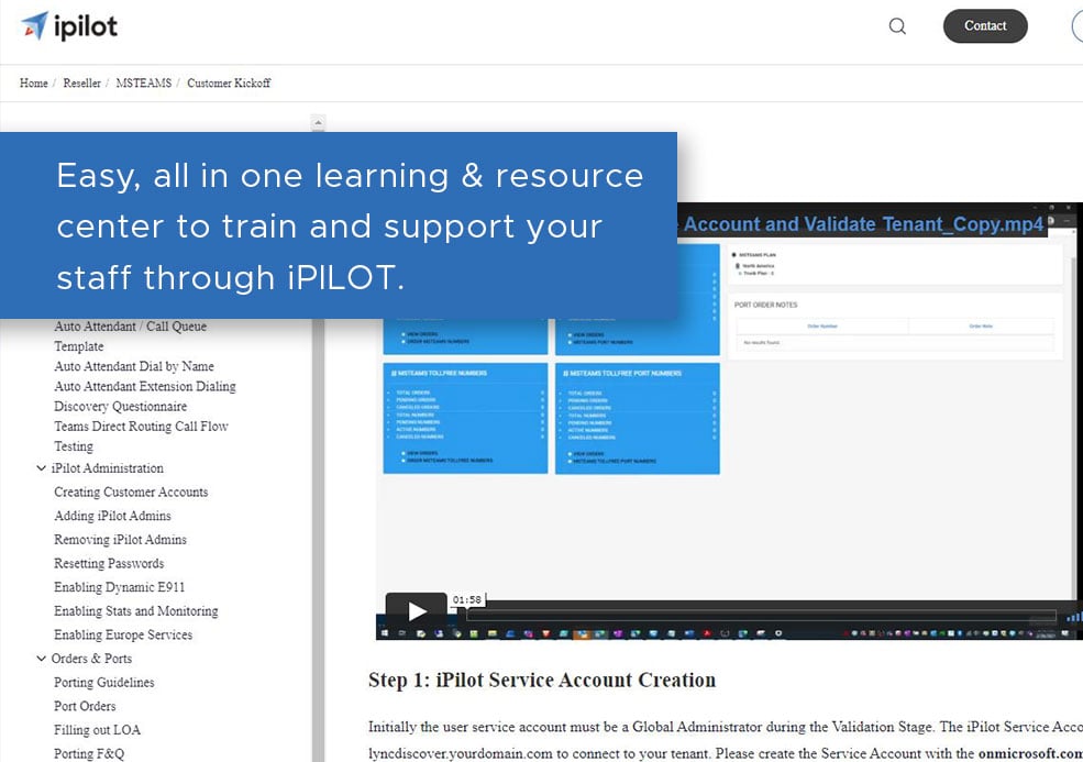 Operator Connect Accelerator - iPilot